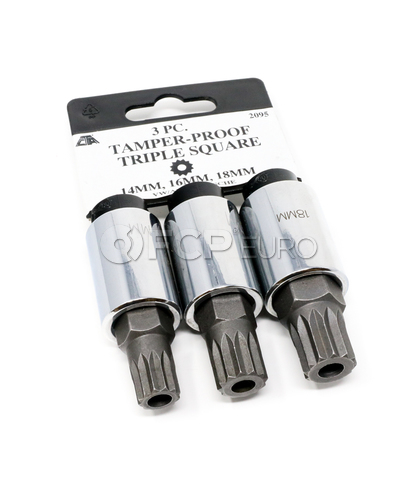 Audi VW Triple Square Bit Socket Set (3 Piece) - CTA 2095 | FCP Euro